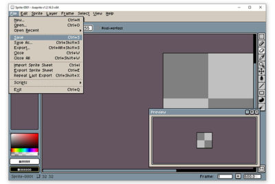 Using keyboard shortcuts in Aseprite | Behind The Scenes