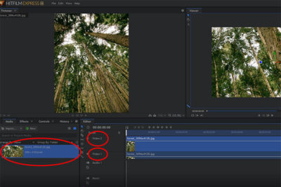 Creating a background effect for vertical images with HitFilm Express ...